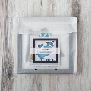 Somerville, MA. Framed Cut Paper City Map Art - Etsy