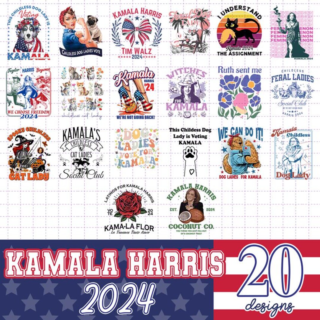 Harris Walz 2024 Png Svg Bundle, Kamala Harris Walz, Harris Walz 2024 ...