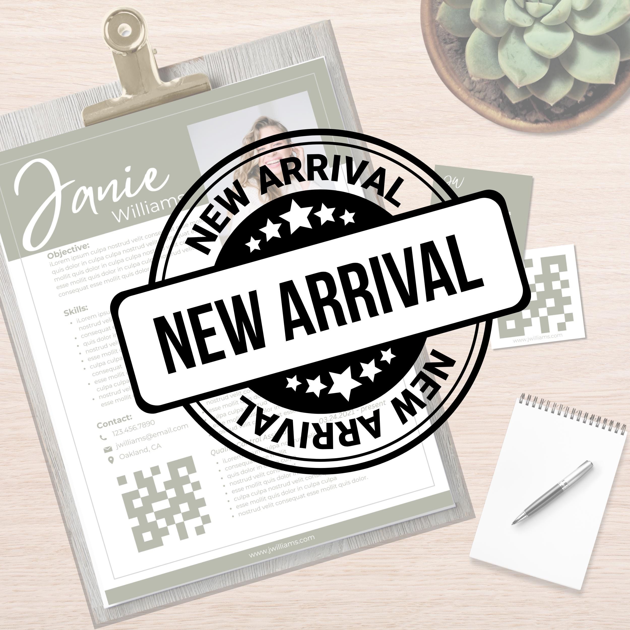 Simply Sage Editable Resume Templates + Bonus Square Business Card ...