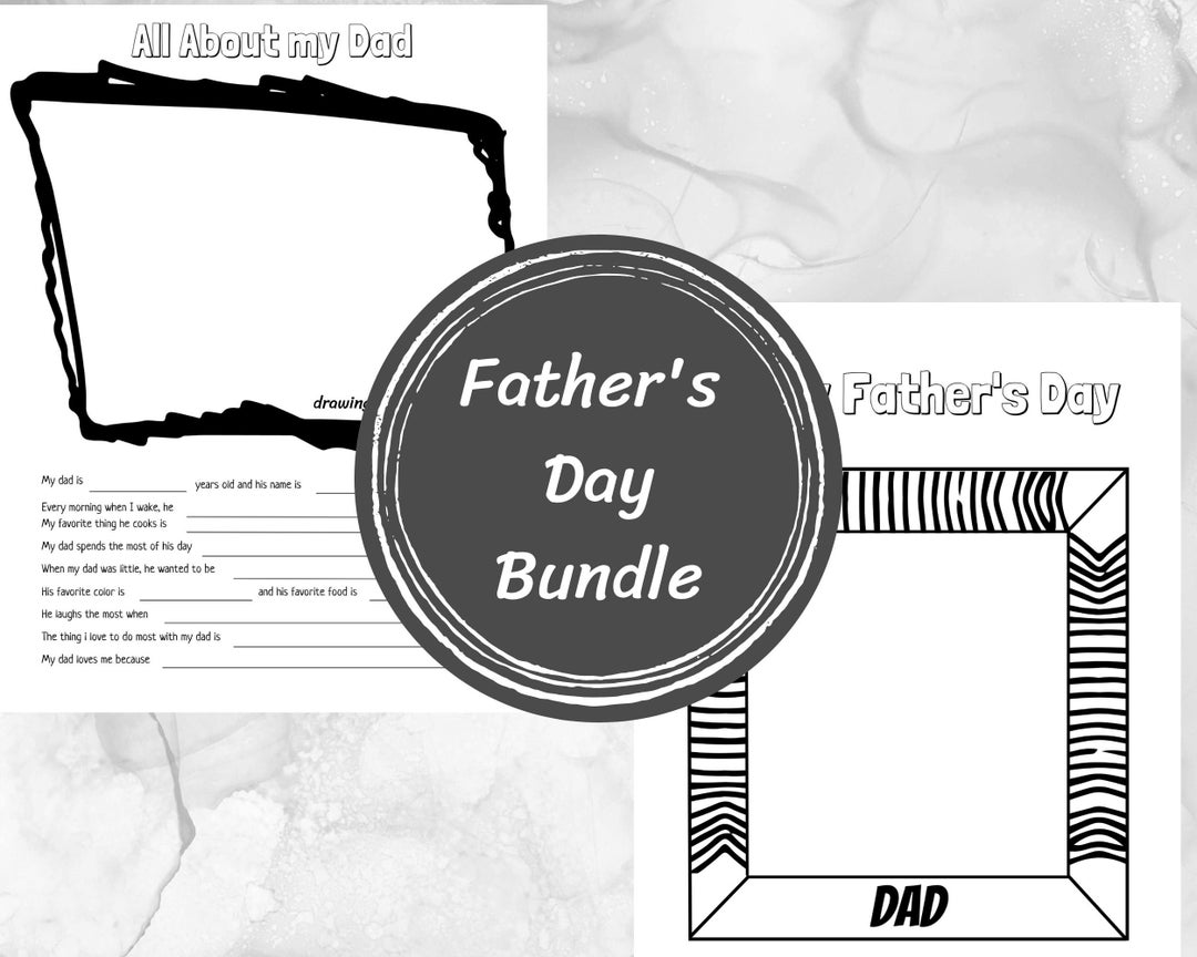 Father's Day Printable Gift Bundle | Dad Gift | Father Gift | Stepdad ...