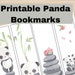 Panda Printable Bookmarks - Etsy