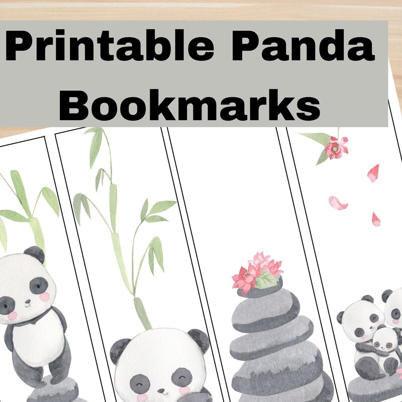 Panda Bookmark - Etsy