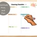 Printable Cleaning and Chores Checklist | Instant Download | Perfect ...
