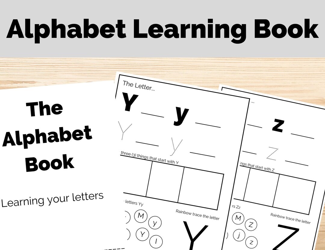 Learning the Alphabet Workbook Instant Download | Perfect for Young ...