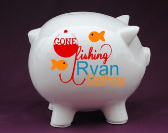 Fish piggy bank | Etsy