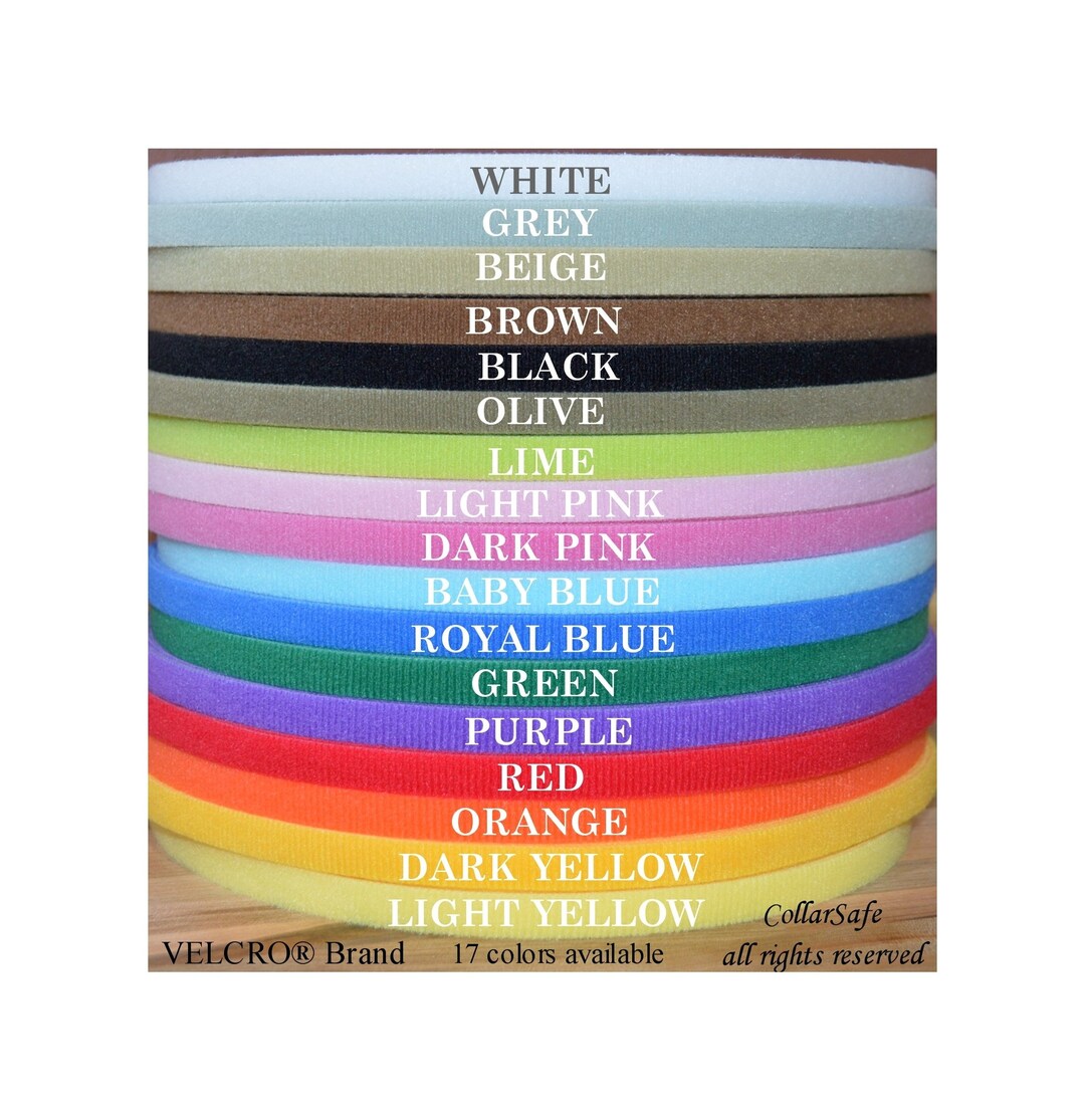 Best Sample Pack! 17 COLORS 1 FOOT Each 3/8" - Genuine VELCRO® Brand ...