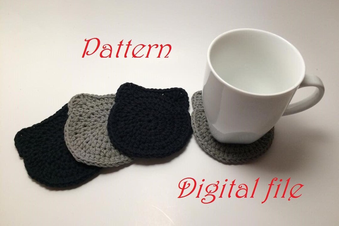 Cat Face Coaster Crochet Pattern Perfect for Animal Cat - Etsy