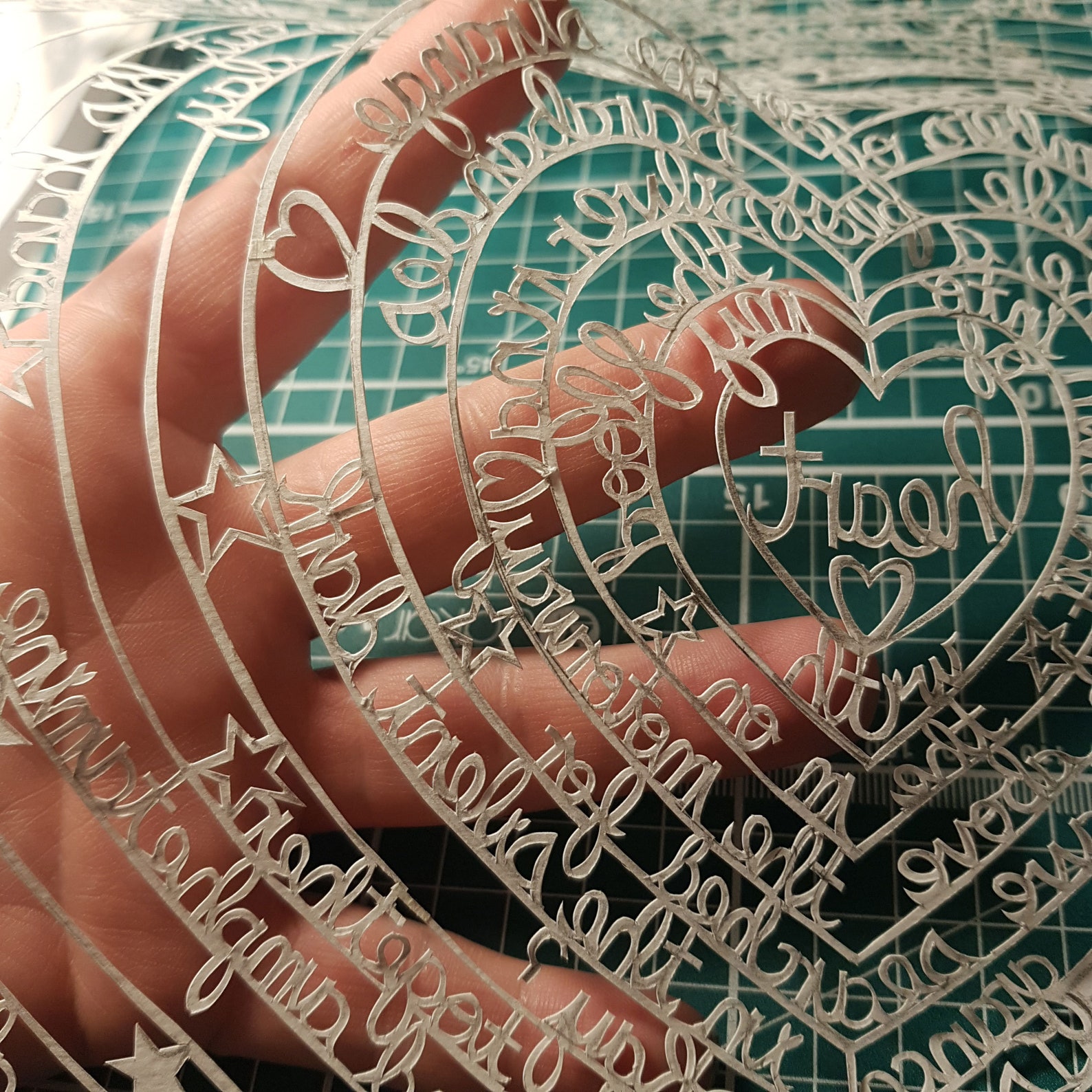 Bespoke Custom Paper Cut Lyrics for Wedding or Paper | Etsy