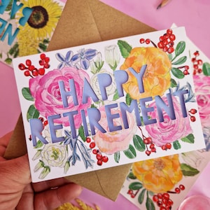 Happy Retirement Card, Paper Cut Retirement Card, Retirement Card, Good ...