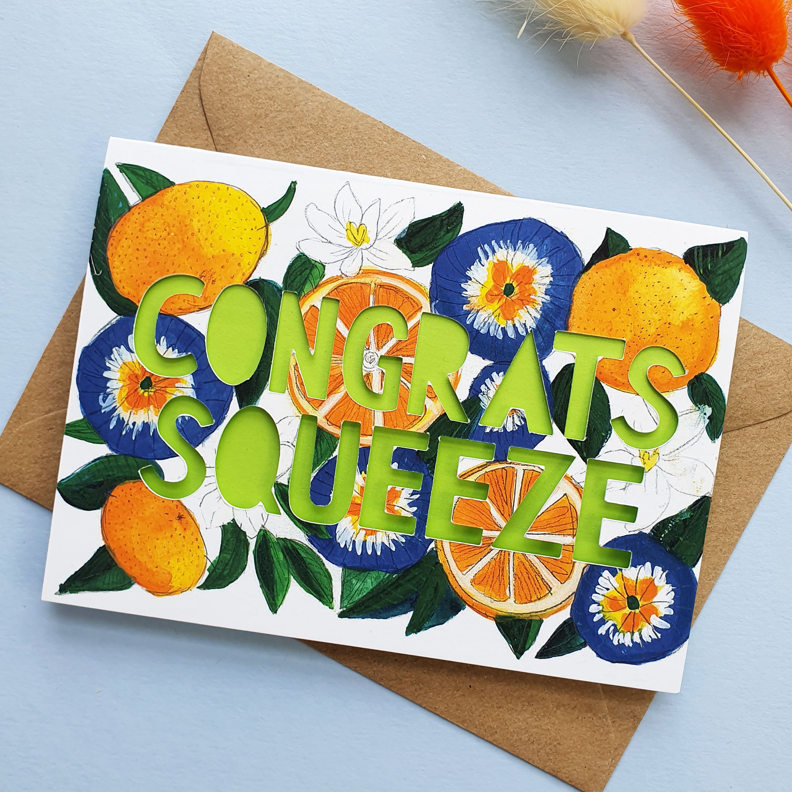 Congratulations Paper Cut Card Congrats Squeeze Card Exam - Etsy UK