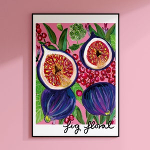Fig Print, Fig Poster, Fig Art, Fruit Print, Kitchen Print, Kitchen ...