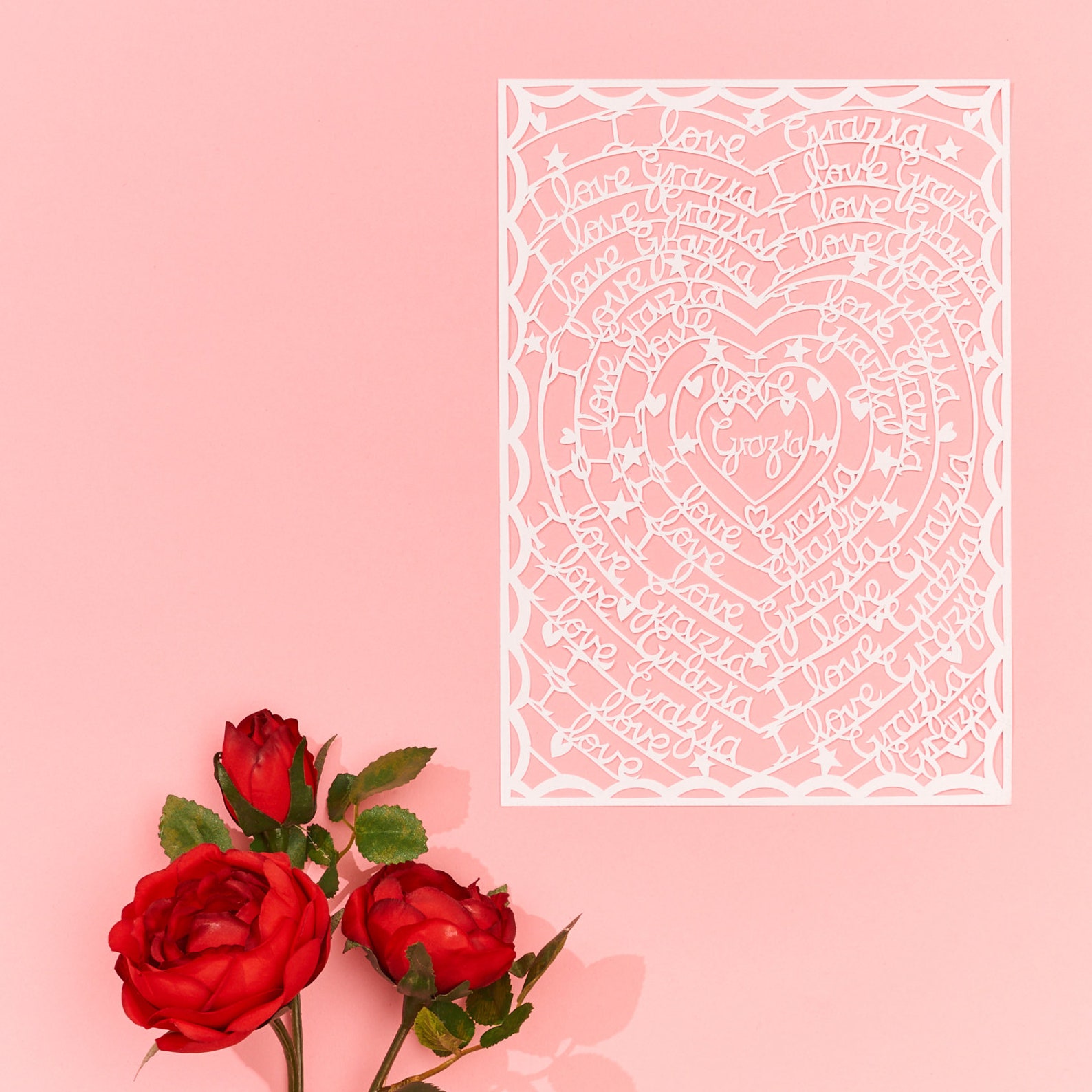 Bespoke Custom Paper Cut Lyrics for Wedding or Paper Anniversary ...