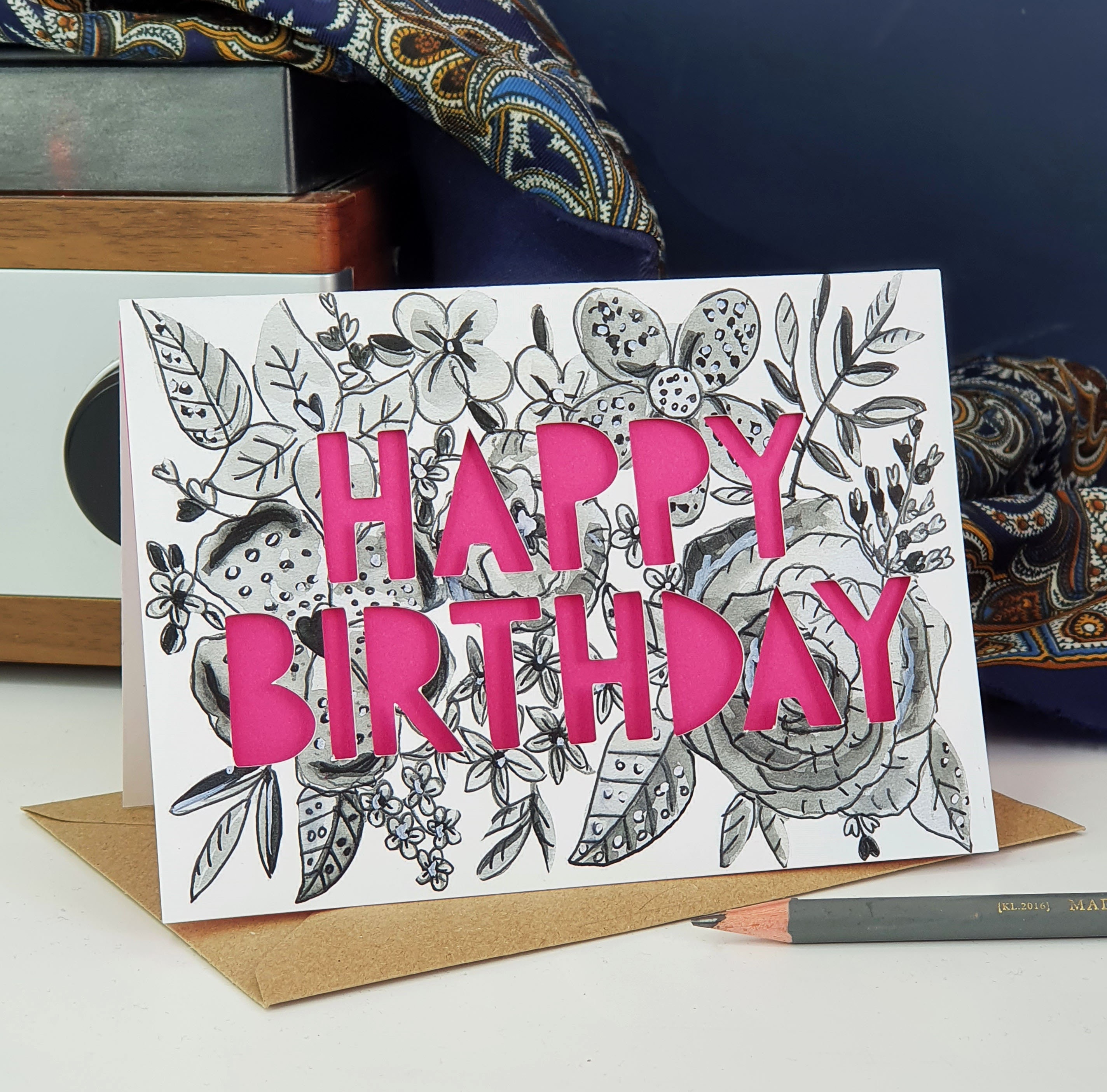 Happy Birthday Paper Cut Birthday Card Birthday Card for | Etsy