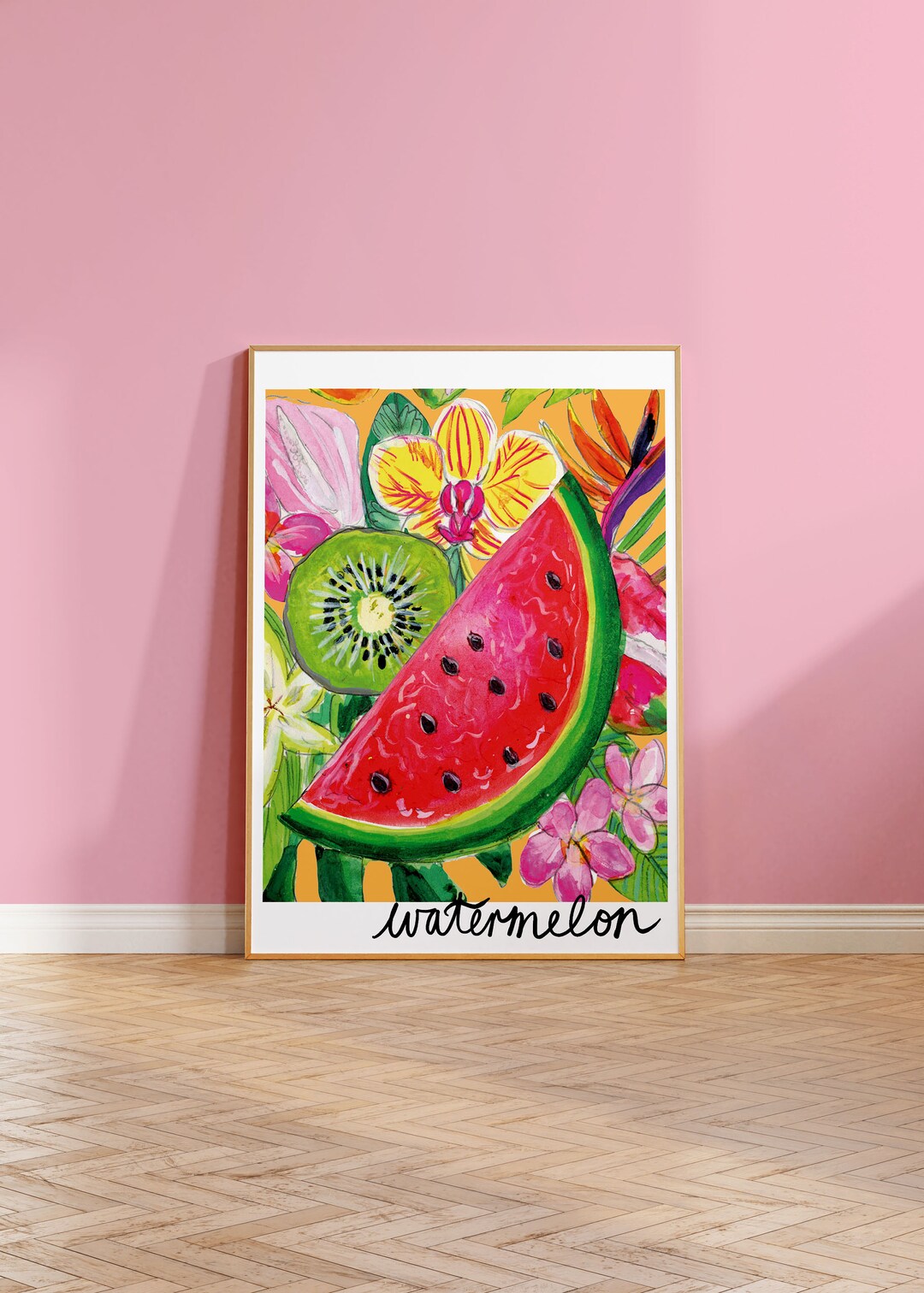 Watermelon Print, Watermelon Poster, Watermelon Art, Fruit Print ...