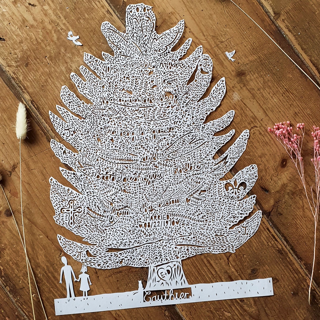 Large Special Commission Bespoke Paper Cut - Etsy