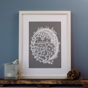 Personalised New Baby Papercut, Gift for Newborn Girl or Boy - Etsy