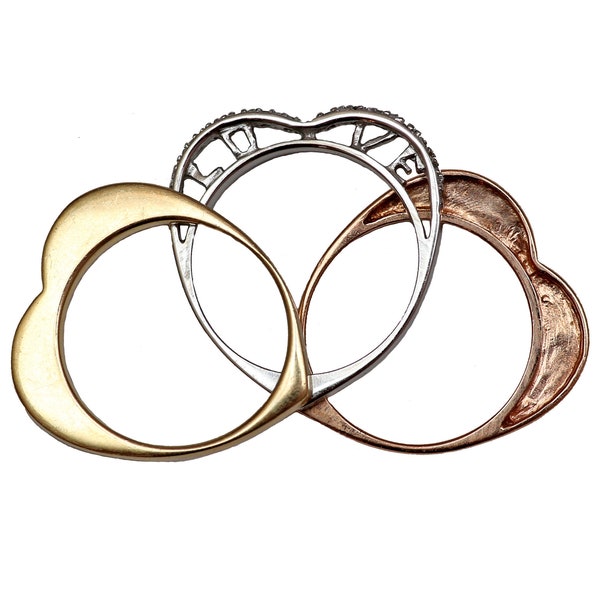 Tri Color Rings - Etsy