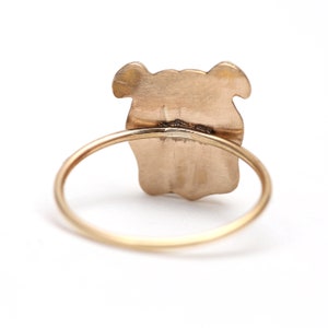 14k Diamond Bull Dog Conversion Ring - Etsy