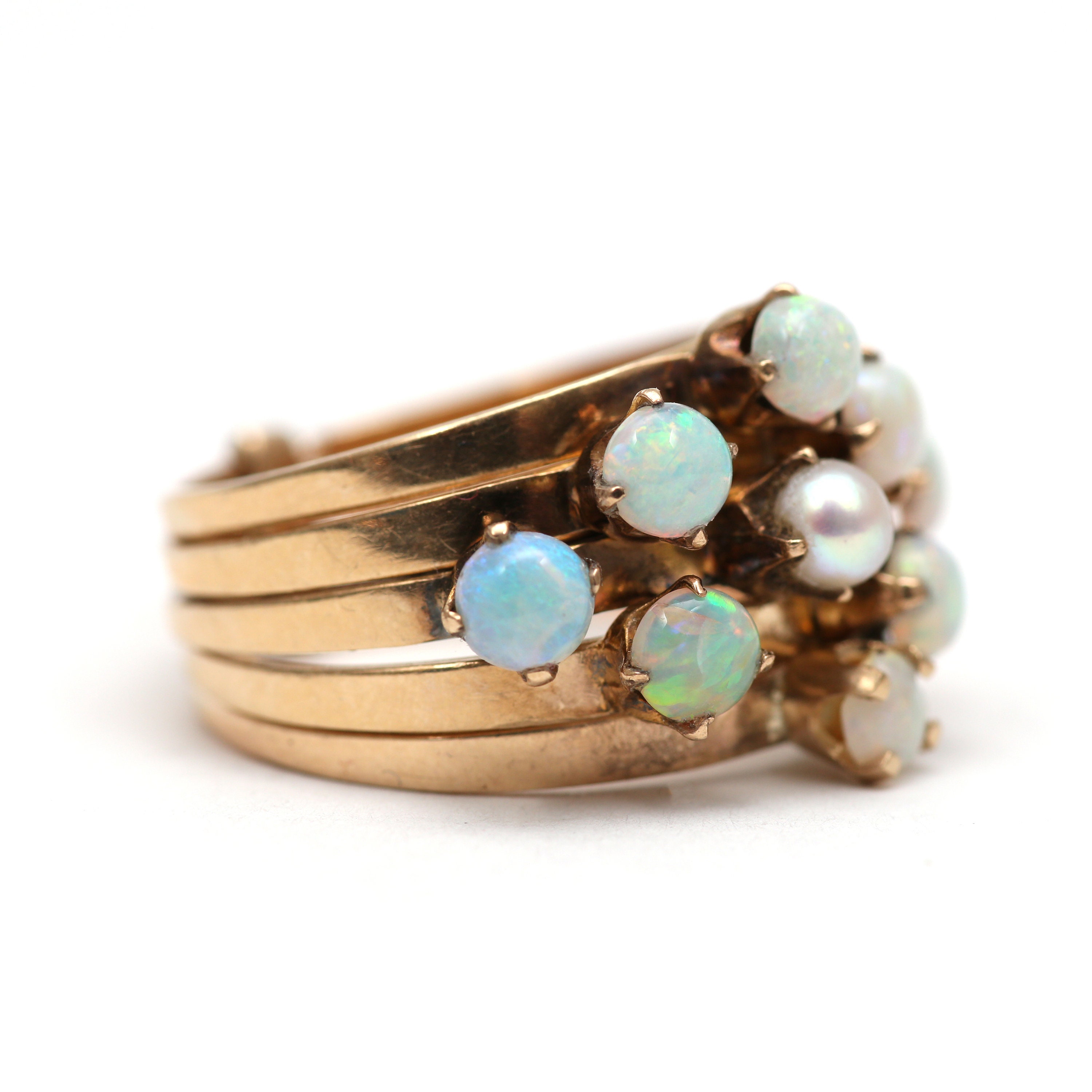 14k Opal Harem Ring - Etsy