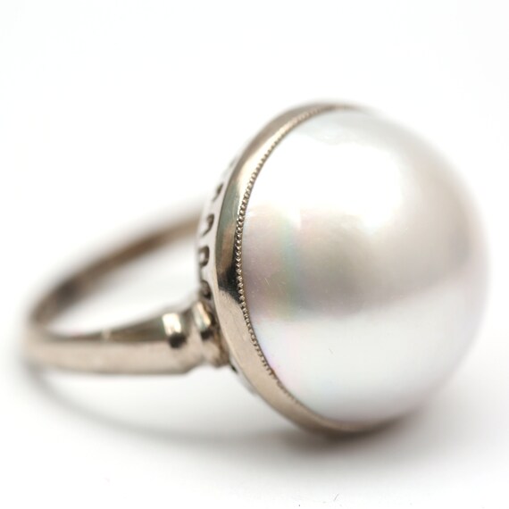 14k Mabé Pearl Ring - Gem
