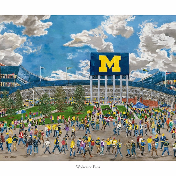 University of Michigan Room Decor - Etsy