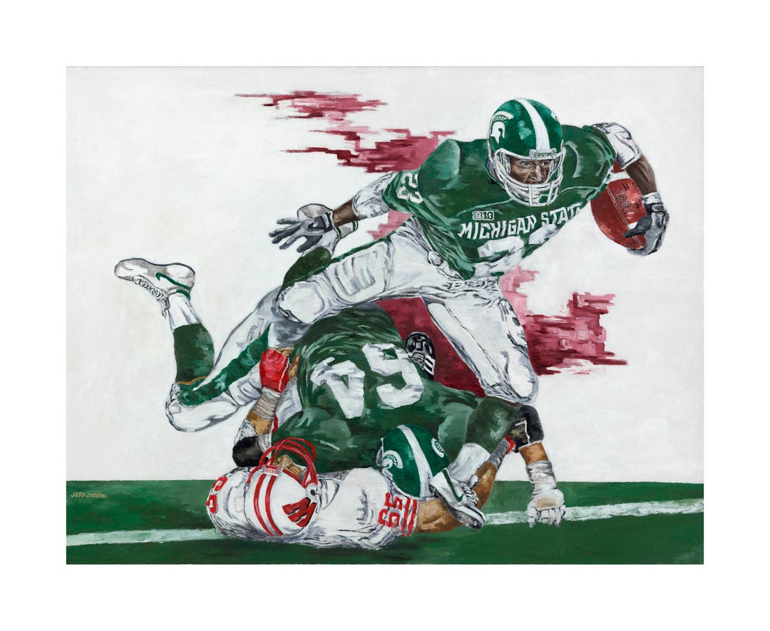 Michigan State University Art Print Published From Original Oil ...
