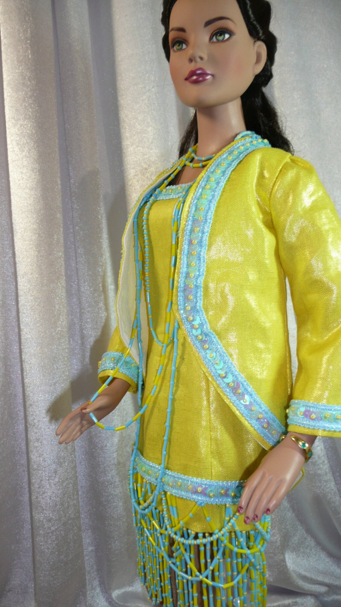 Dress Outfit Haute Couture Doll Tonner American Models OOAK by - Etsy