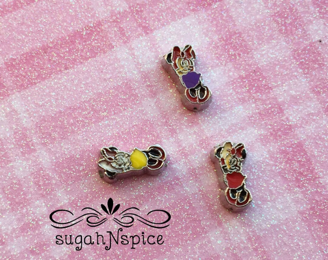 Minnie Mouse Floating Charm - Minnie Mouse Memory Charm - Minnie Mouse ...