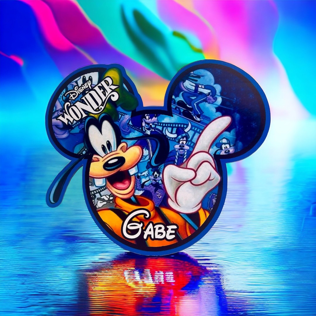 NEW Size Disney Cruise Door Magnet - Goofy Magnet - Custom Cruise Door ...