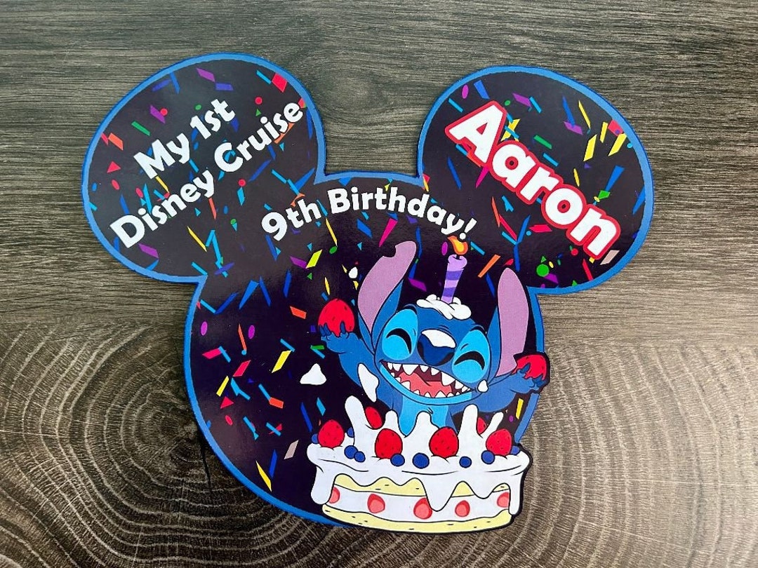 Birthday Magnet Stitch Magnet Birthday Stitch Magnet Lilo and Stitch ...