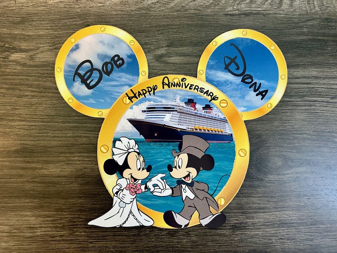 NEW Size Disney Cruise Door Magnet - Mickey Mouse Magnet - Anniversary ...