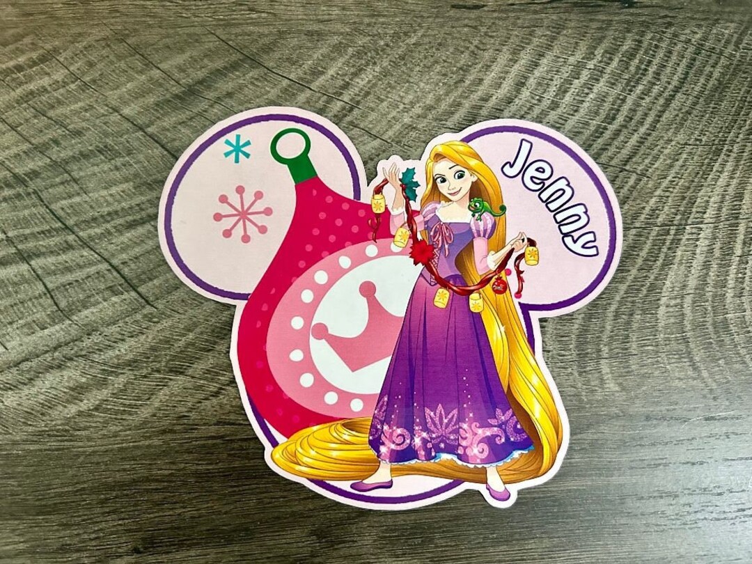 Rapunzel Christmas Cruise Door Magnet: Tangled Merrytime Design - Etsy