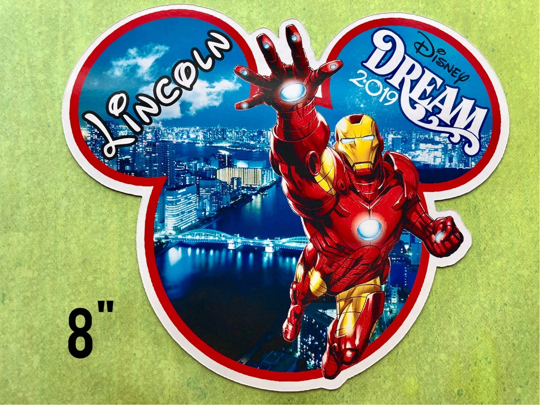NEW Size Disney Cruise Door Magnet - Iron Man Magnet - Magnet - Iron ...