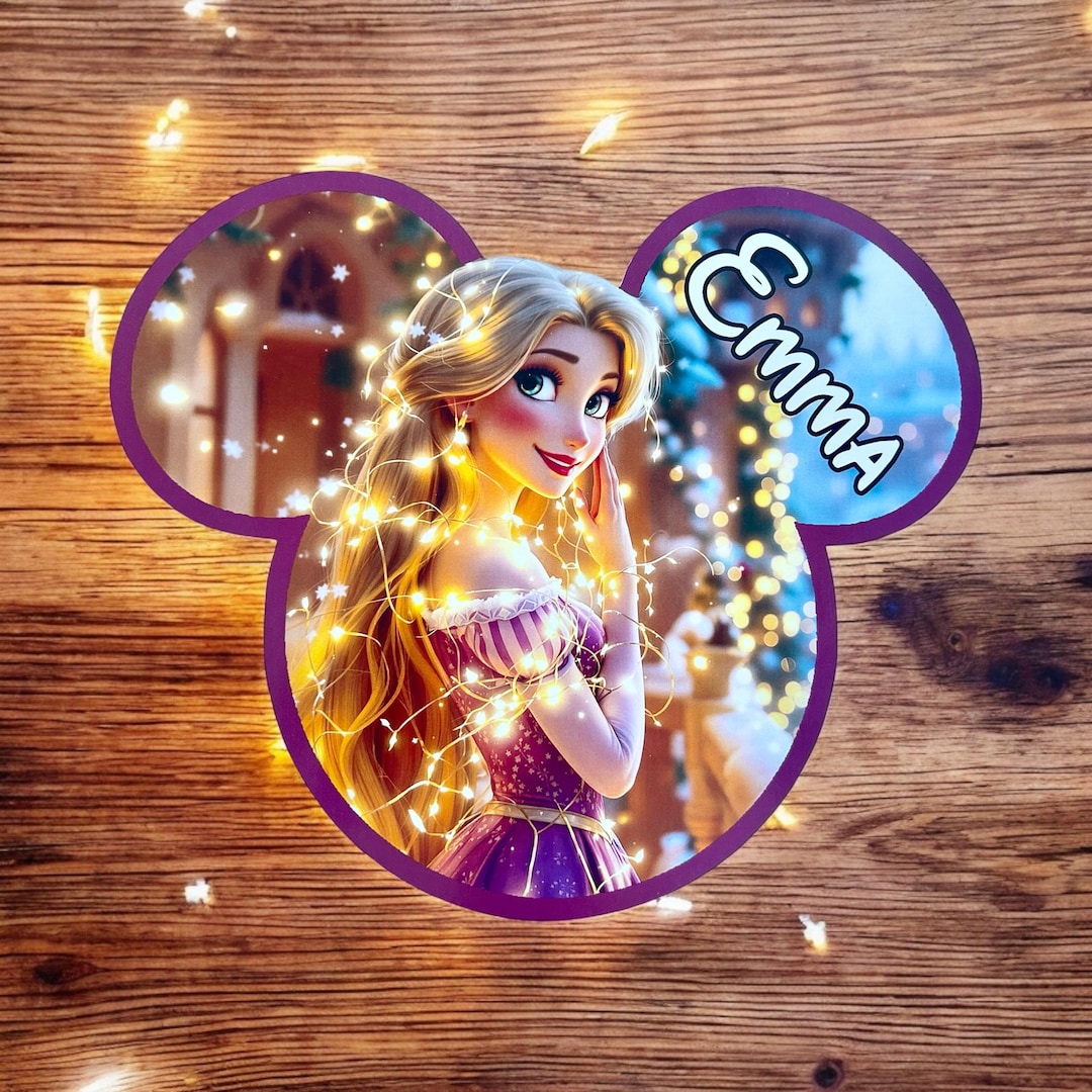 Personalized Rapunzel Christmas Cruise Door Magnet - Etsy