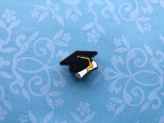 Graduation shoe charm graduation cap shoe charm graduation hat | Etsy