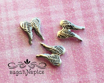 Angel Wings Floating Charm for Glass Locket / Floating Locket / Memory ...