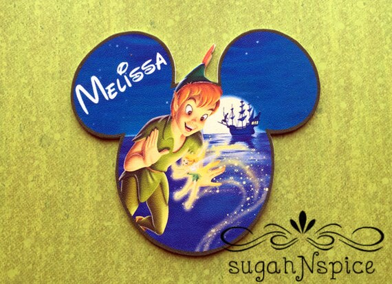 Disney Cruise Door Magnet Peter Pan Magnet Tinkerbell - Etsy