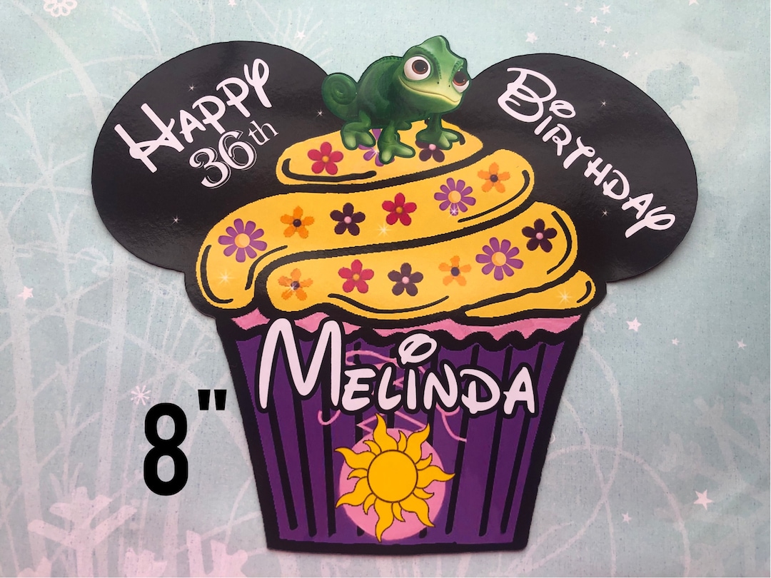 Birthday Magnet Rapunzel Magnet Rapunzel Birthday Magnet Pascal Magnet ...