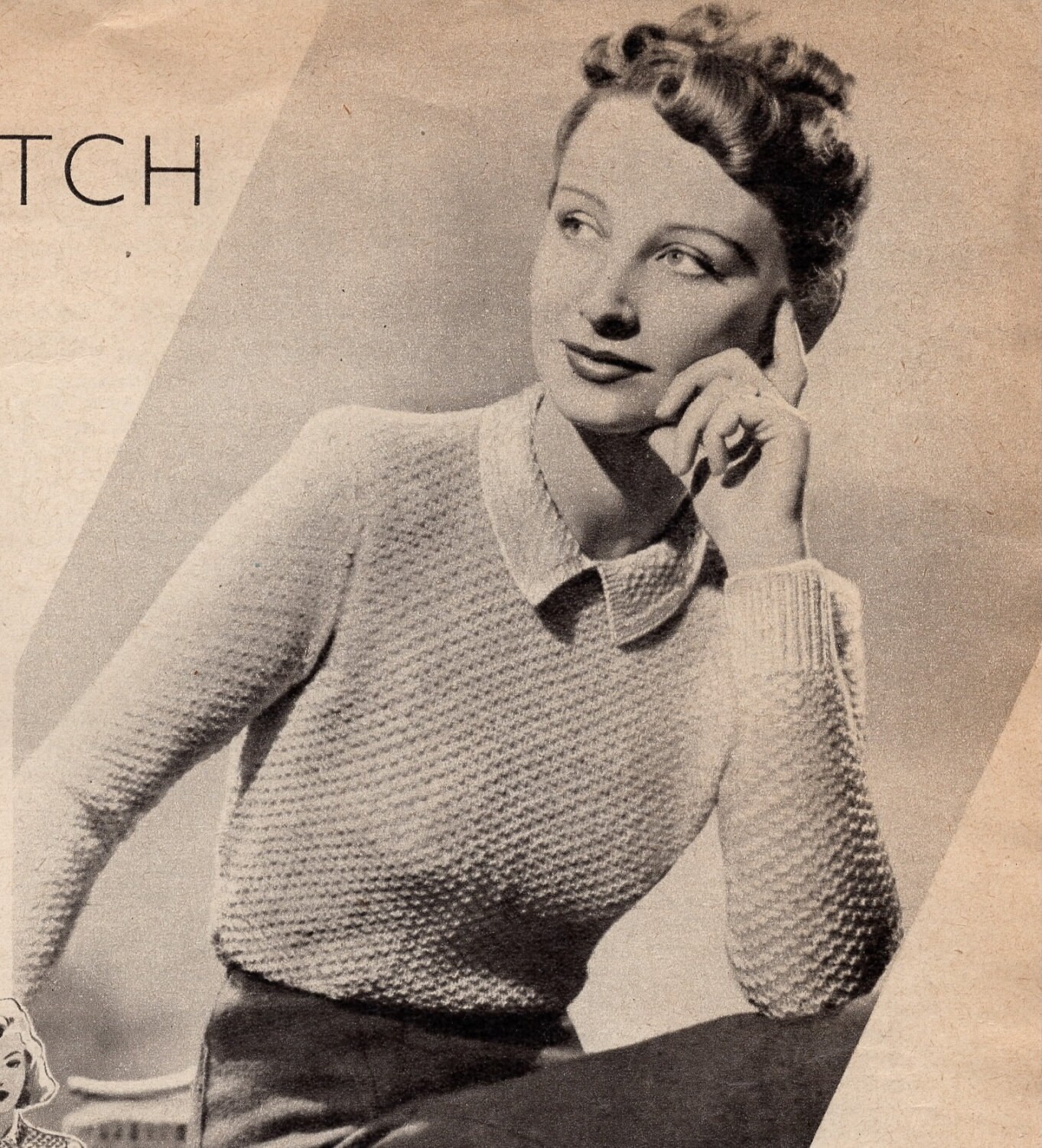 1940's Knitting Book Weldon's Wartime Pattern Spring and Summer ...