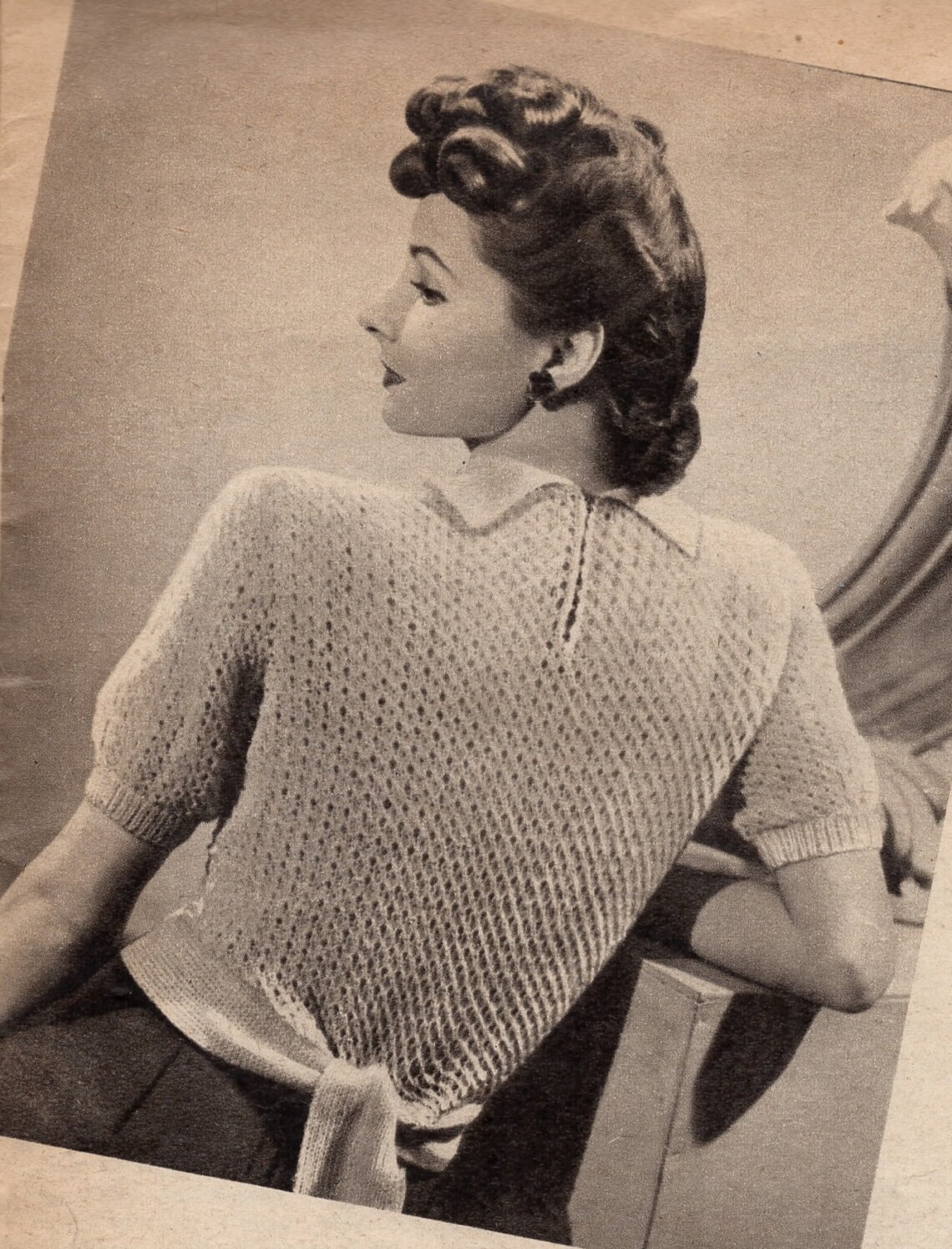 1940's Knitting Book Weldon's Wartime Pattern Spring and Summer ...