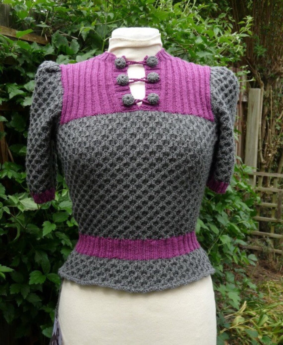 1940's Stitchcraft Knitting Pattern for a Honey-comb Jumper Wartime ...