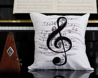 Music Note Pillow - Etsy