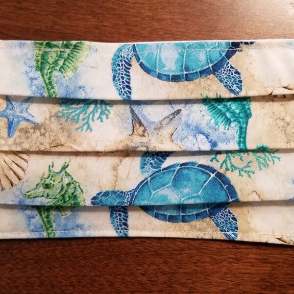 Sea Turtle Face Mask - Etsy