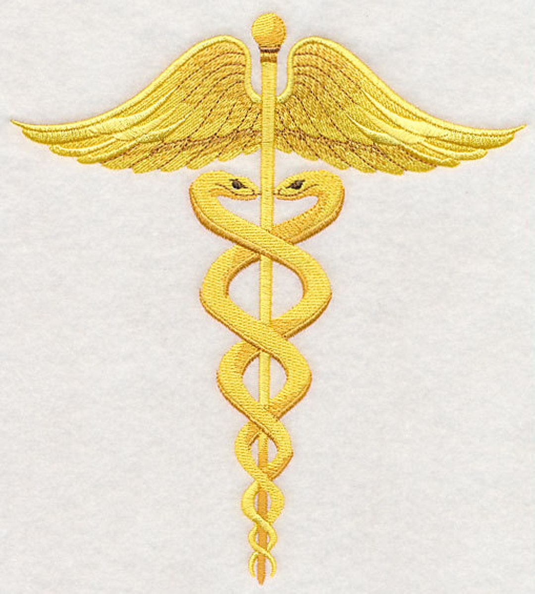 Caduceus Medical Symbol Nurse / Doctor Embroidered Flour Sack Hand/dish ...