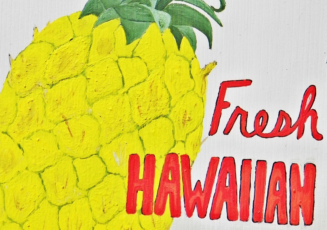 Pineapple Advertisement - Etsy