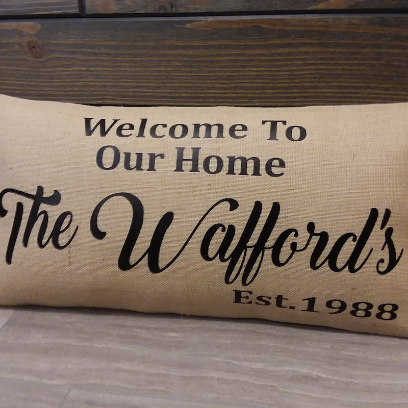 Welcome Pillow - Etsy