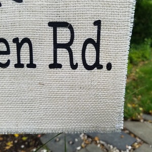 Address Display Ideas Burlap Garden Flag Banner Farmhouse Style Outdoor ...