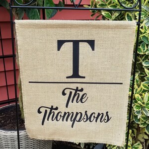 Address Display Ideas Burlap Spring Garden Flag Banner Farmhouse Style ...