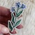 Botanical Letter Enamel Pin Personalize With Your Initial or Monogram ...