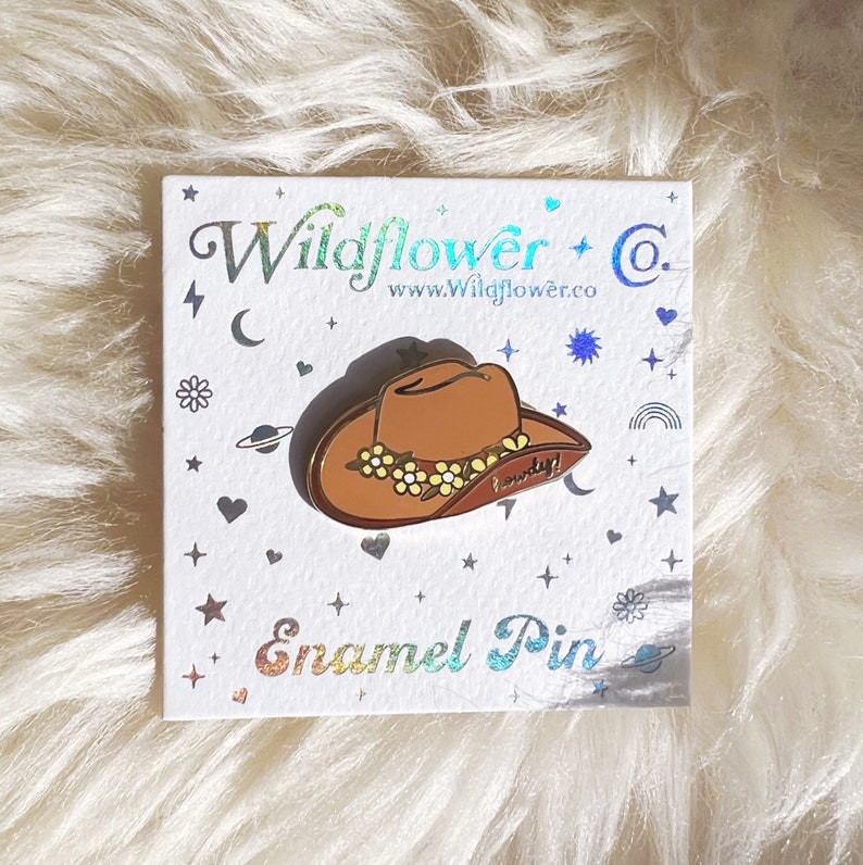 Cowgirl Boot Pin - Cowgirl Hat Pin W. Howdy ! Cute Southwest / Western ...